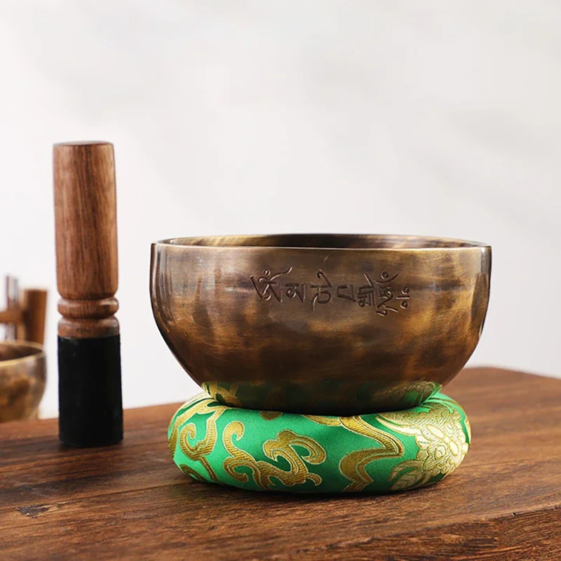 Full-Moon-Brass-Singing-Bowl-Nepal-Handmade-Tibetan-Bowls-Buddhism ...