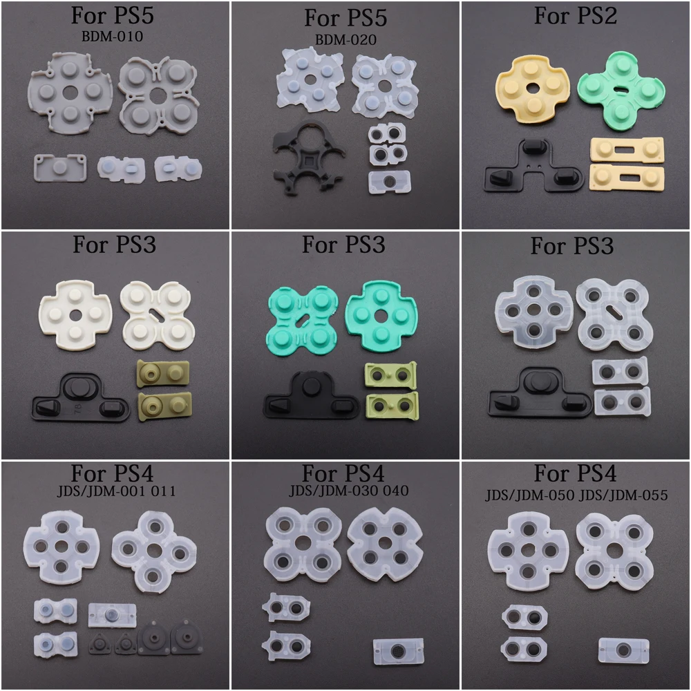 Silicone-Conductive-Rubber-D-Pads-For-PS4-JDS-JDM-001-011-030-040-050 ...