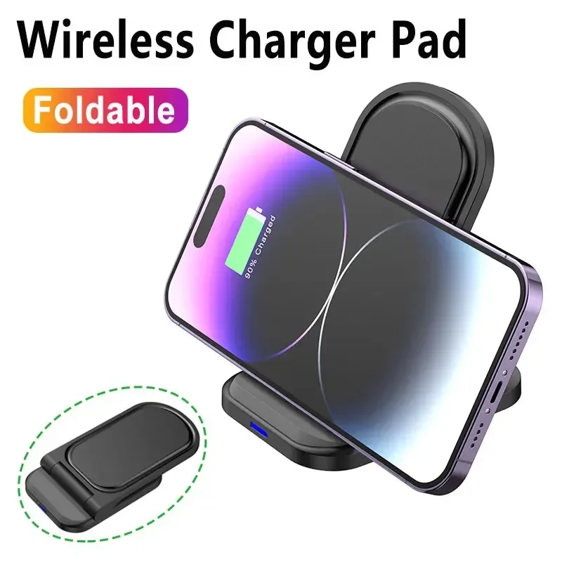 Foldable-Wireless-Charger-Stand-Pad-Desktop-Phone-Chargers-Holder ...