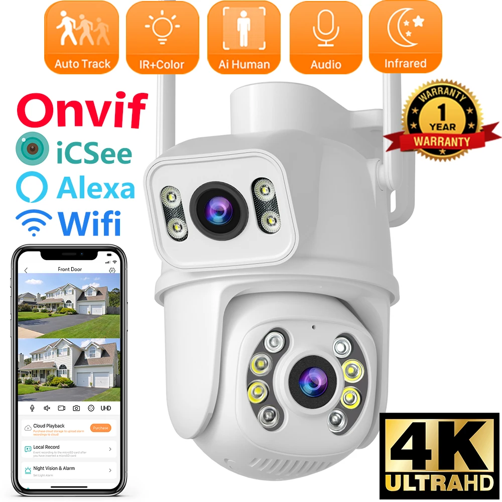 4K-8MP-Waterproof-WiFi-Camera-HD-Dual-Lens-Auto-Tracking-Cam-Outdoor ...