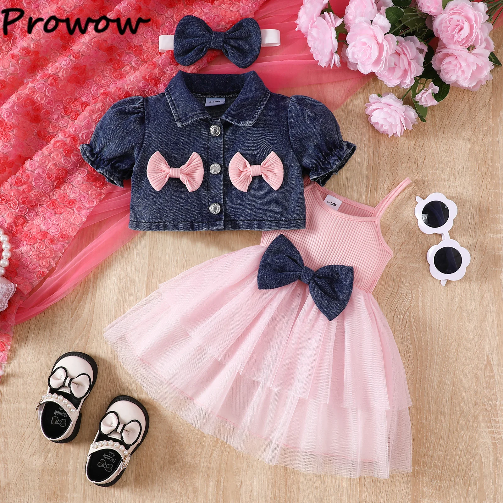 Prowow-Baby-Dresses-and-Coat-Set-Jeans-Heart-Coat-Red-Heart-Dress-For ...