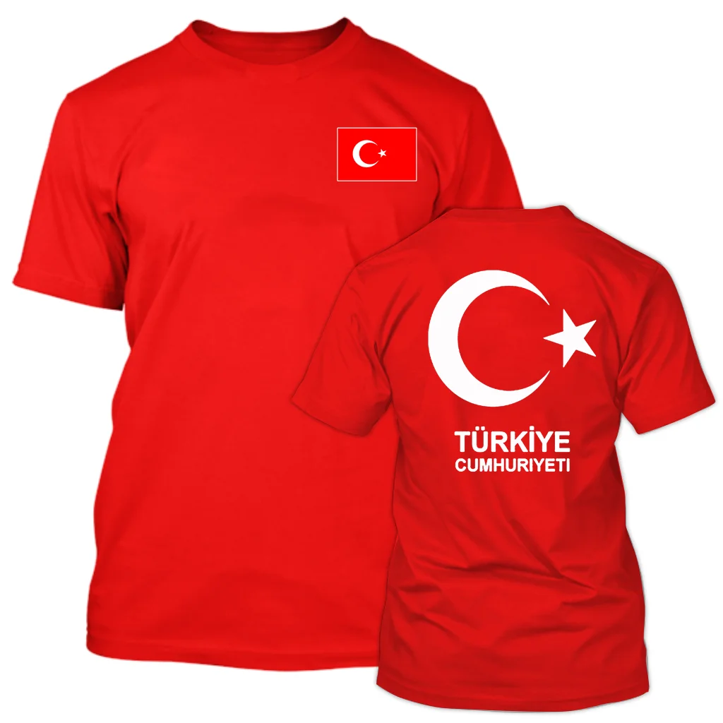 Turkey-Flag-T-Shirt-Men-Turkish-TUR-T-shirt-Nation-Team-100-Cotton-Fans ...