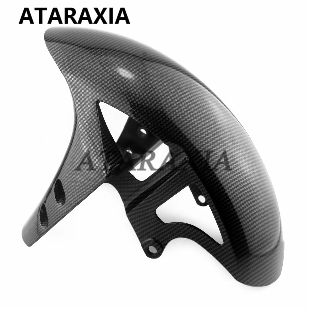 Carbon-fiber-Look-Front-Fender-Splash-Mud-Dust-Guard-Mudguard-Fairing ...