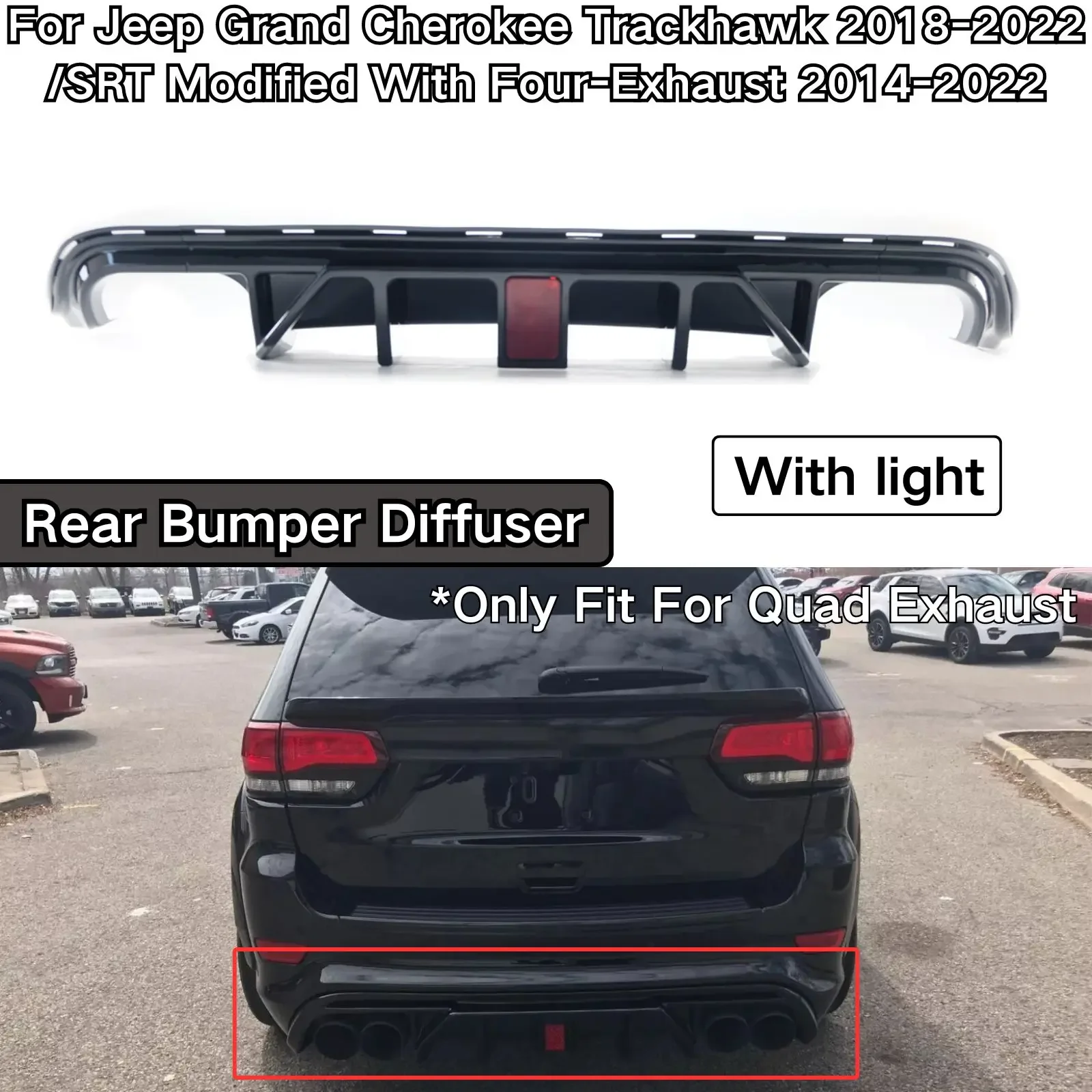 Rear-Bumper-Diffuser-For-Jeep-Grand-Cherokee-Trackhawk-2018-2022-SRT ...