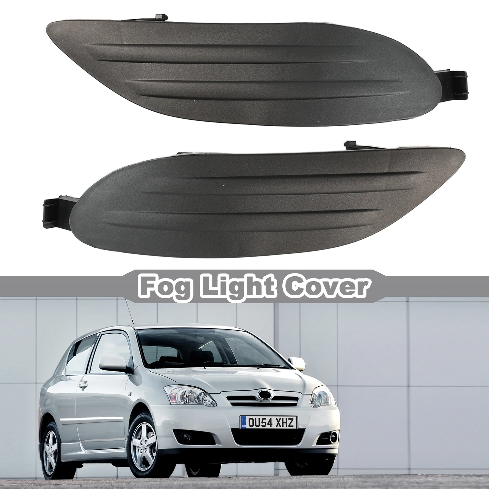 2Pcs Car Front & Left Right Bumper Side Lights Fog Cover Car Parts ...