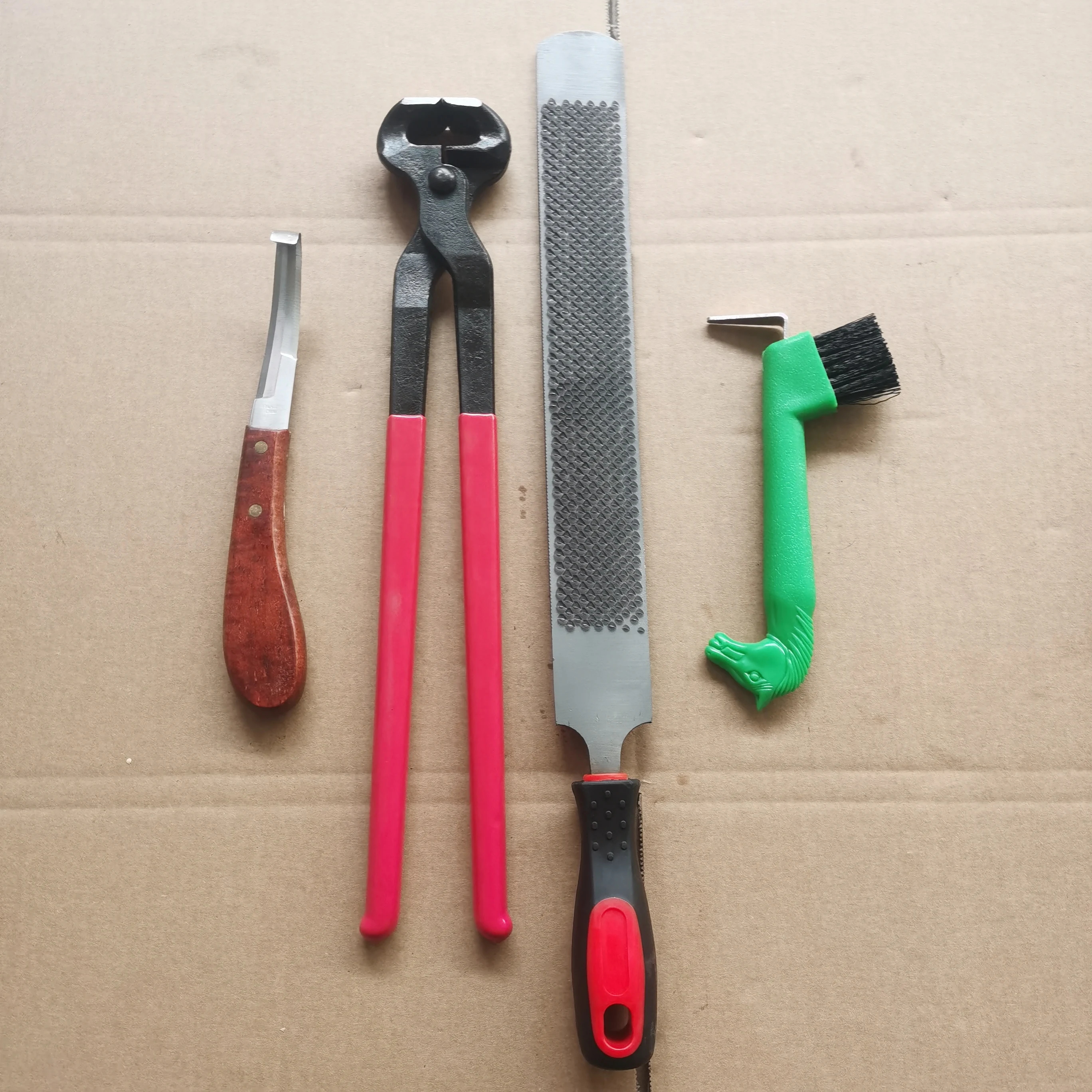 Farrier Tools 16-inch Horseshoe Trimming Sets，Contain Hoof Rasp Horse ...