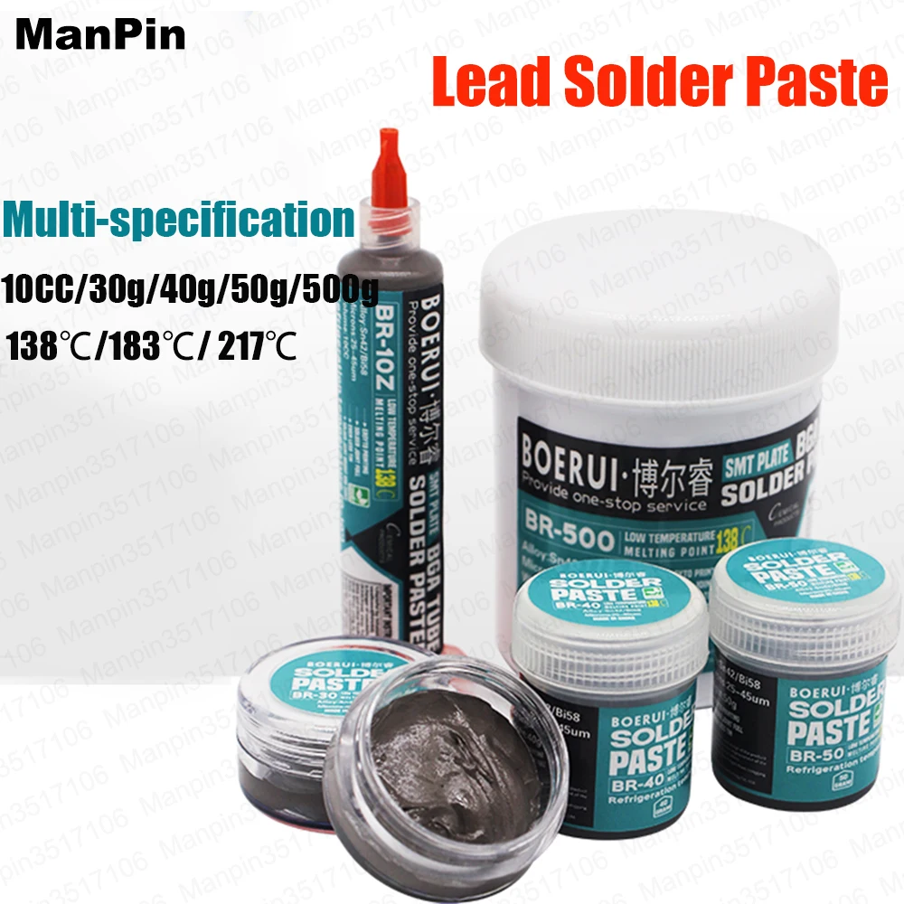 Lead Soldering Paste Flux Tin Iron Cream BGA PCB LED SMT Chip CPU ...