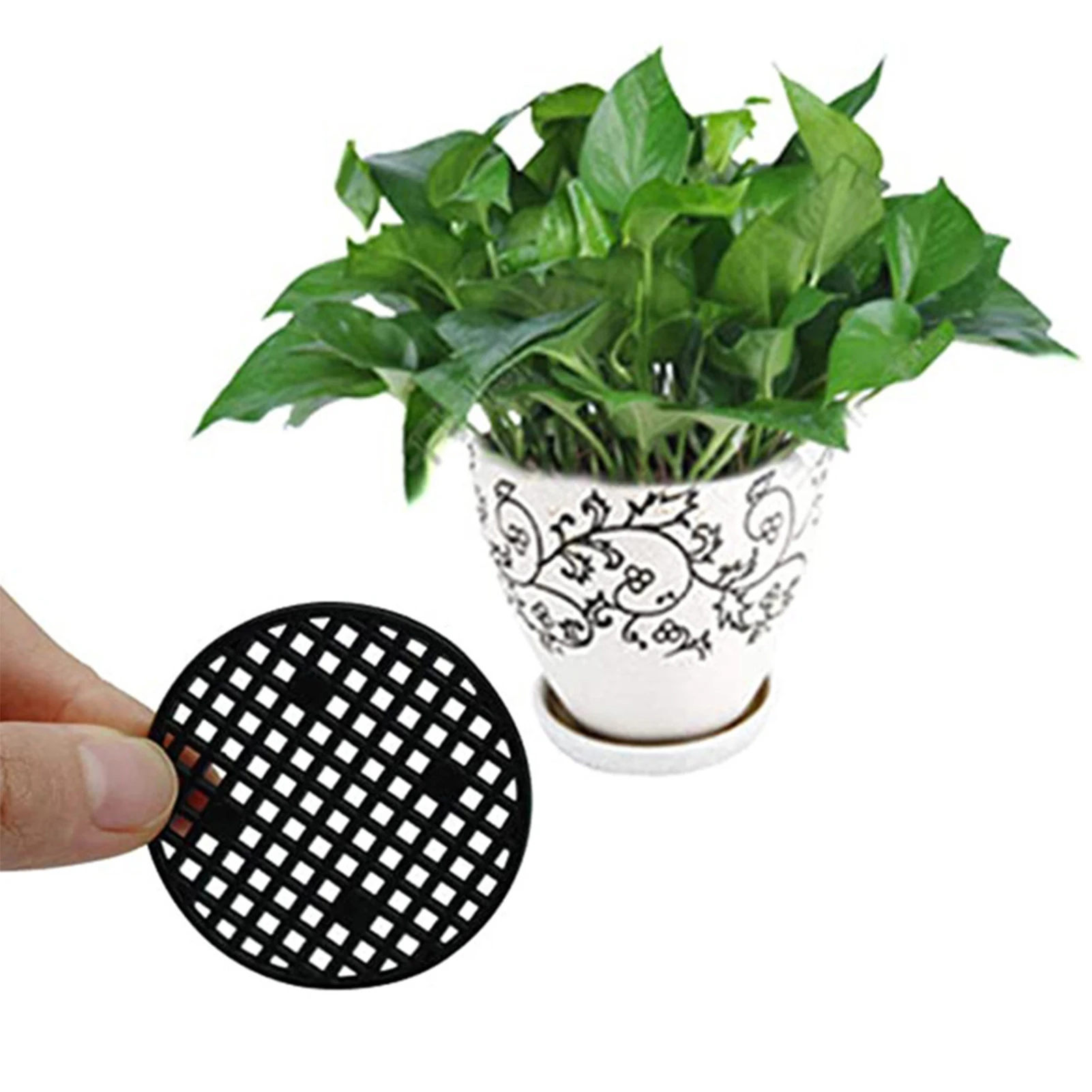 POT DE FLEUR,France-S--Tapis en maille avec trou de Pot de fleurs, 50 ...