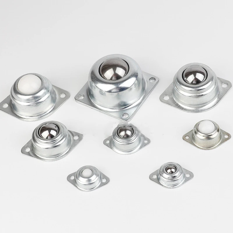 4Pcs Metal Steel Swivel Ball Caster Wheel Universal Eye Round Wheel for ...