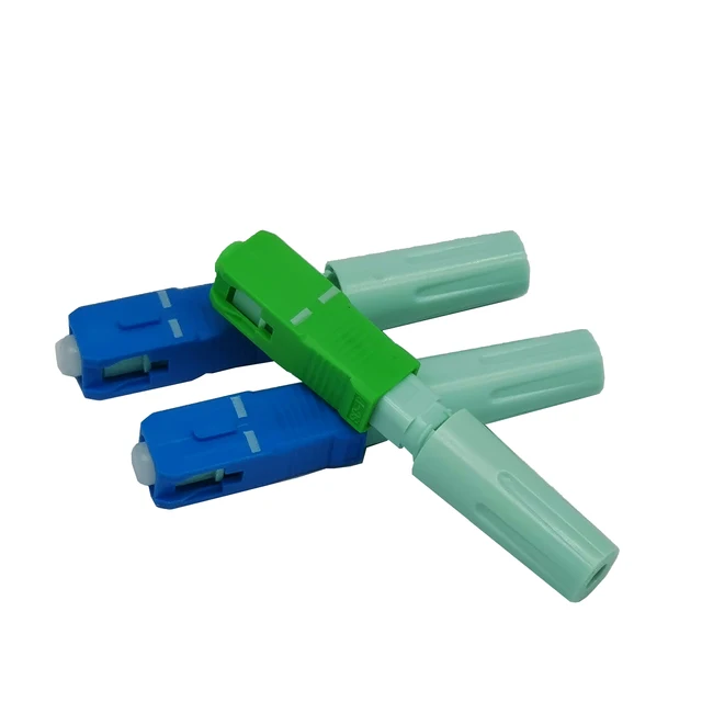 FTTH Embedded Fiber Optic Fast Connector SC APC Single Mode Fiber Optic ...