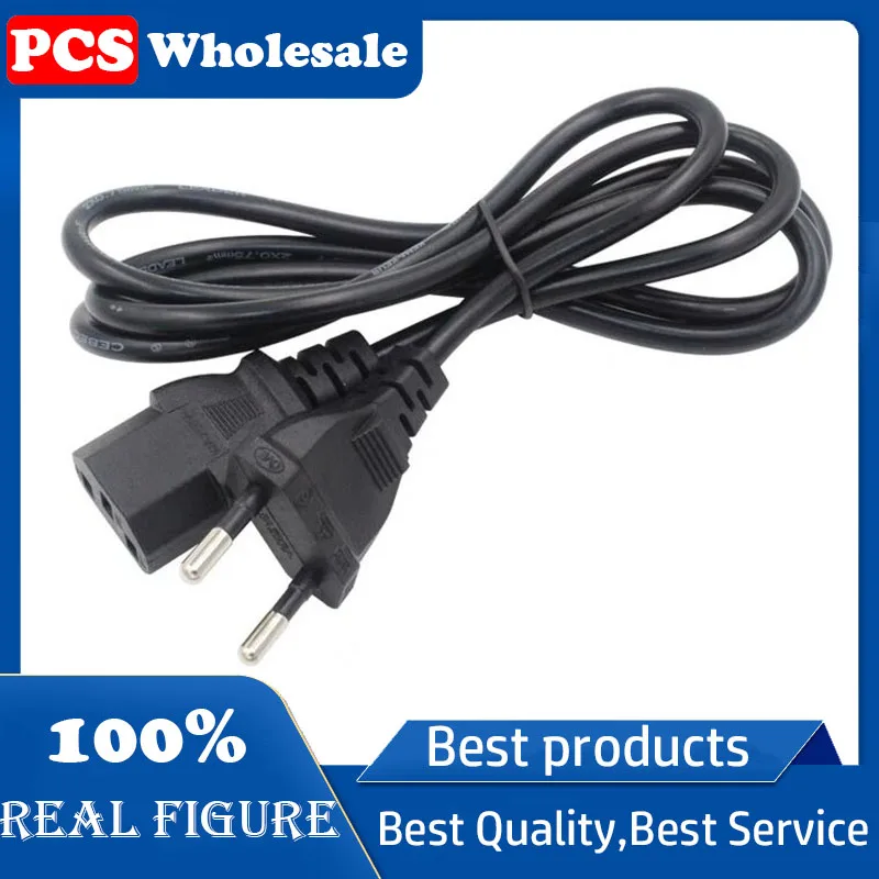 EU Euro Power Cord Plug IEC C13 Adapter Extension Cable For Desktop PC ...