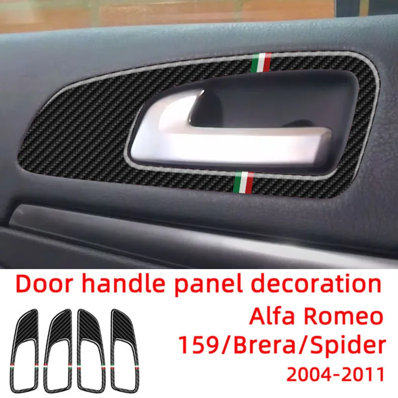 Door-Handle-Panel-Decoration-Frame-Carbon-Fiber-Car-Stickers-For-Alfa ...