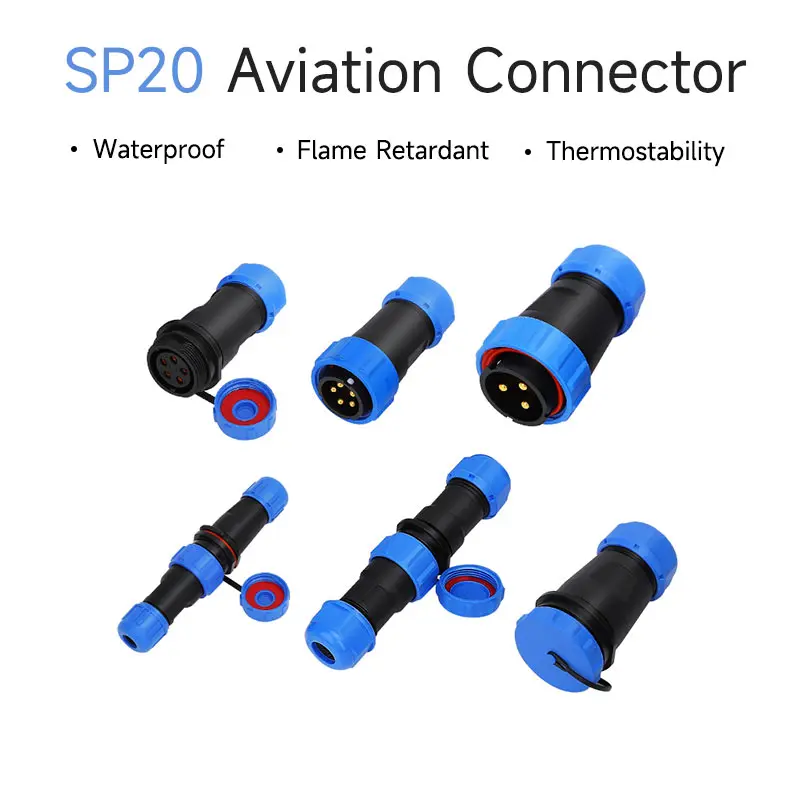 Aviation Connector SP20 SD20 IP68 Waterproof Male plug Female Socket ...
