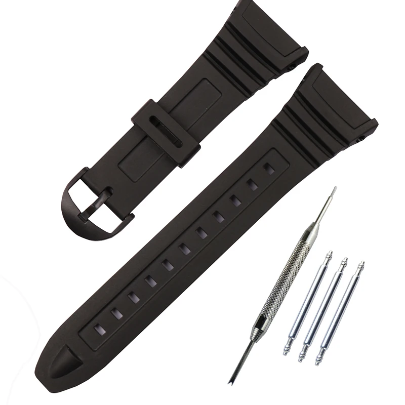 Resin Strap For Casio W-96H W 96h Men's Strap Rubber Sport Waterproof ...