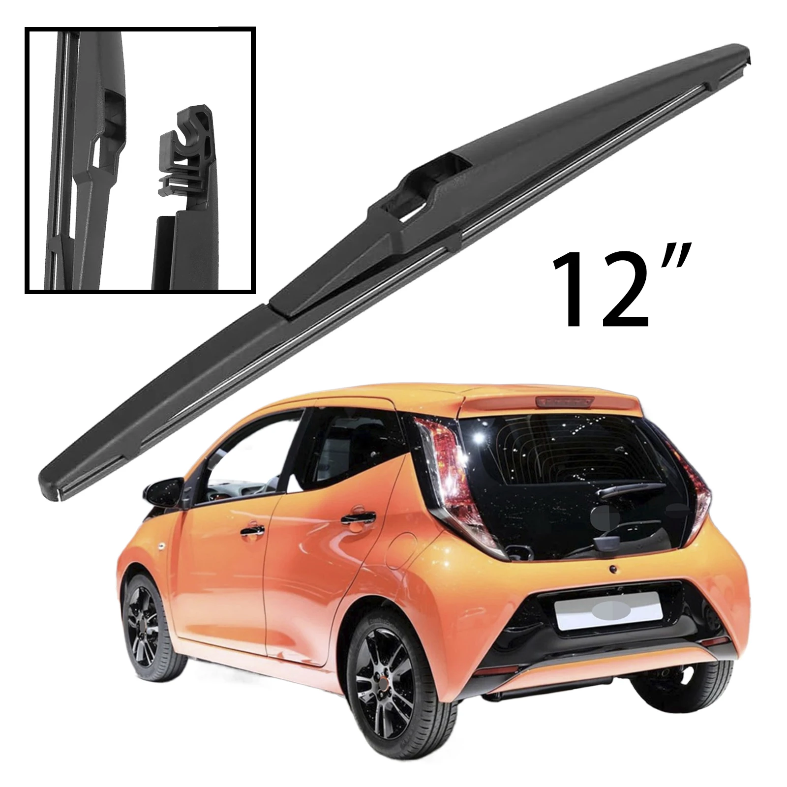 12-Rear-Windshield-Windscreen-Washer-Wiper-Blade-For-Toyota-Aygo-MK2 ...