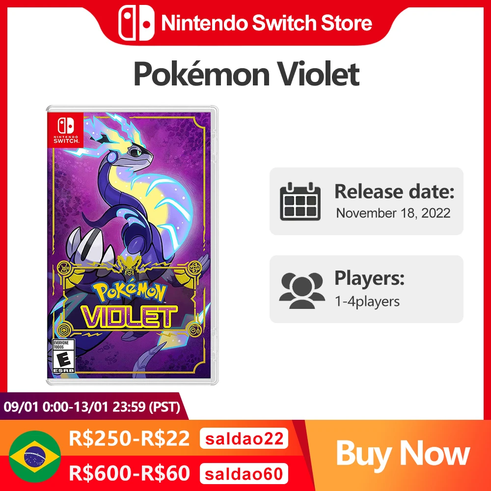 Pokemon Violet Nintendo Switch Games Rpg And Adventure Game Genre ...