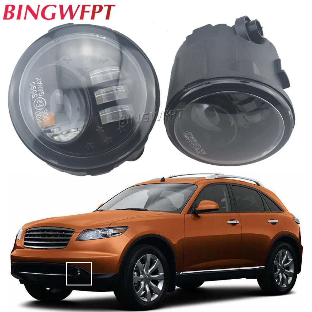 2X-High-Brightness-Fog-Light-Car-Front-Bumper-Fog-Lamp-For-Infiniti-EX ...