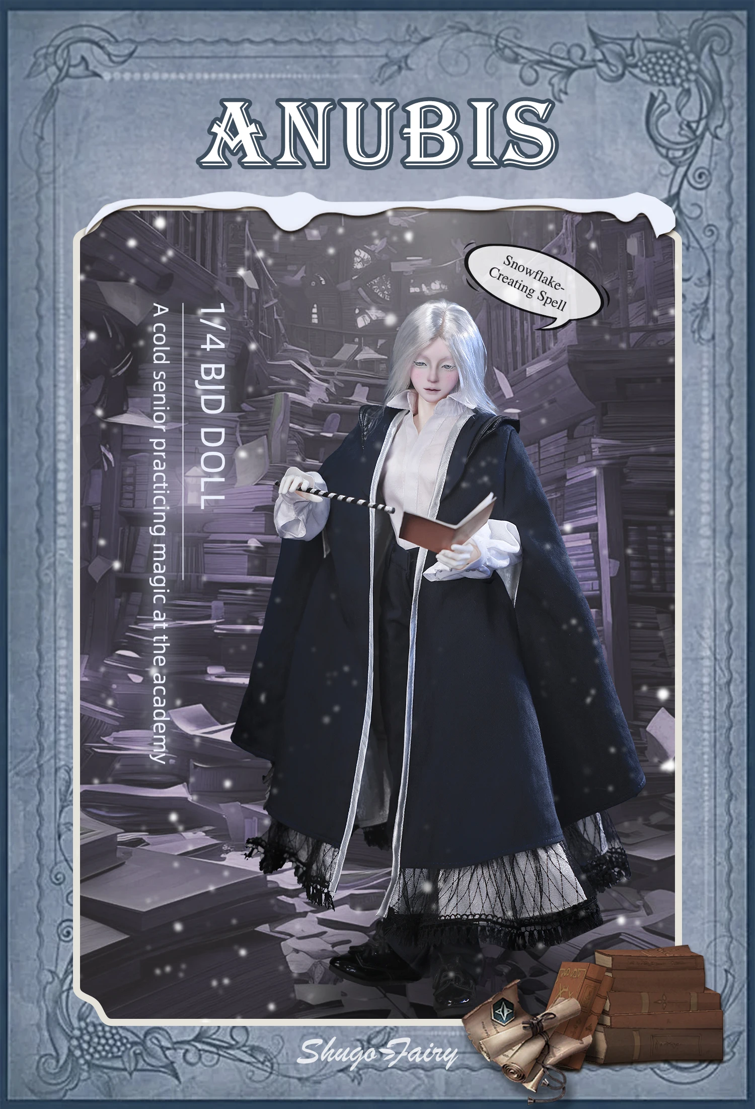 ShugaFairy Anubis 1/4 Bjd Dolls Sorcerer Western Magic Style Senior Cadet Full Set High Quality ...