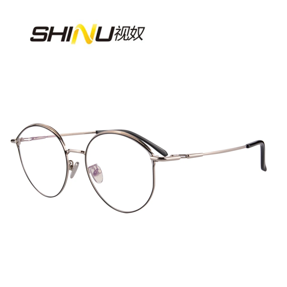 Women-glasses-frame-Vintage-designer-glasses-round-bigger-metal-frame ...