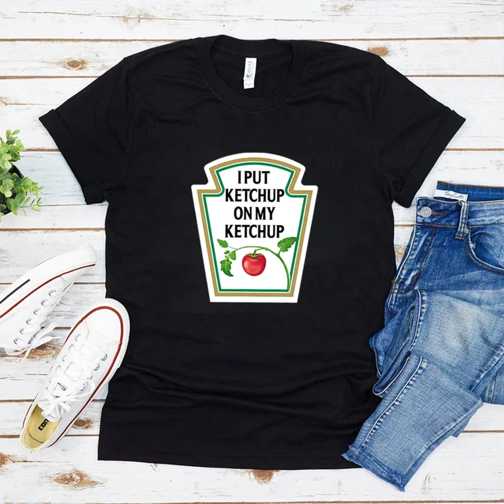 I Put Ketchup on My Ketchup T Shirt Funny Christmas Tee Food T Shirt ...