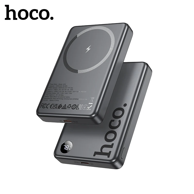 HOCO 10000Mah PD20W Magnetic Wireless Charging Power Bank For iPhone 16 ...