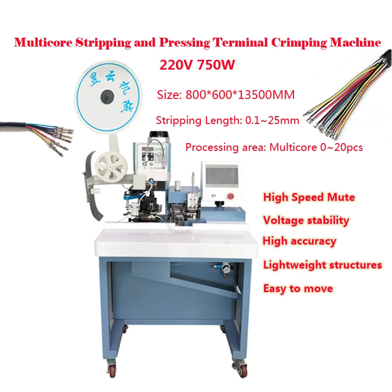 Semi-automatic-Sheathed-Wire-Terminal-Wire-Arranging-Wire-Splitting ...