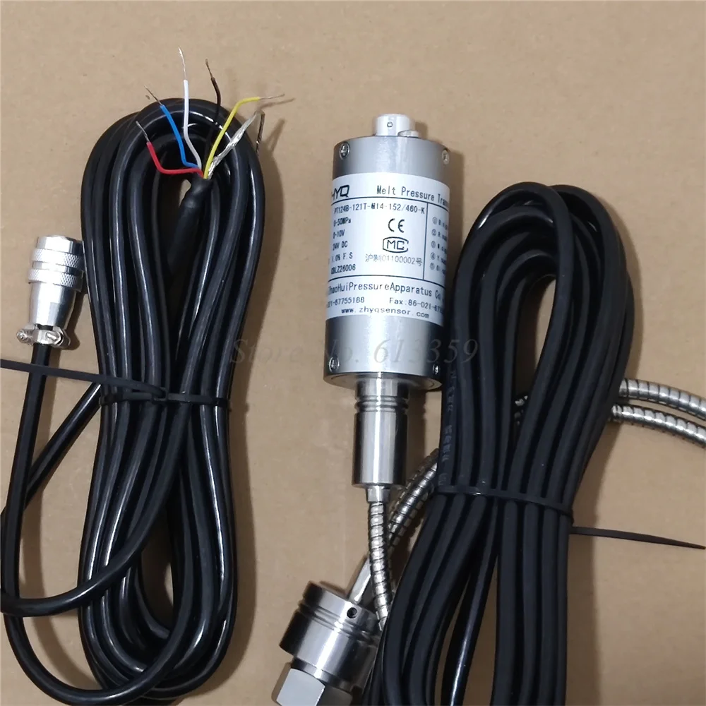 ZHYQ PT124B-121T-M14-152/460-K Flexible Stem Melt Pressure Transmitter Pressure Sensors Output 0-10V