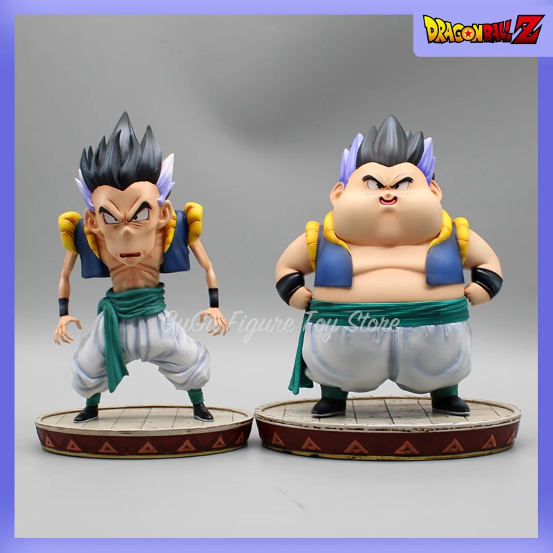 18cm Dragon Ball Z Figures Fat Skinny Gotenks Anime Figure Fusion Pvc ...