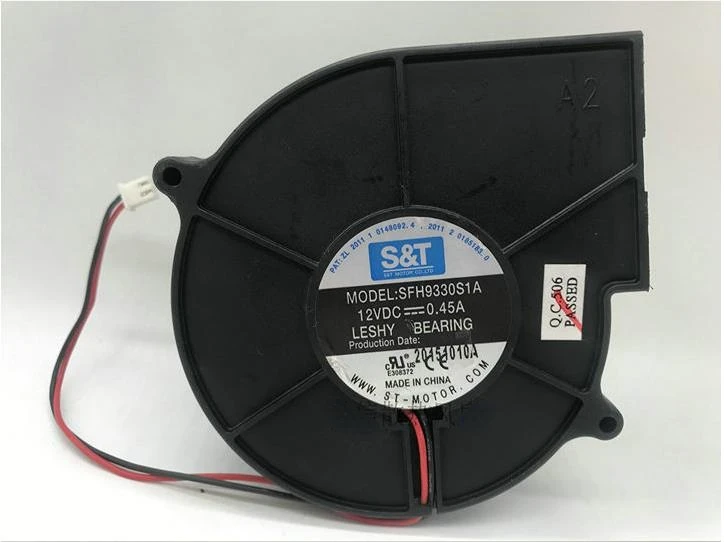 93x93x30mm 2Pin Diagonal Cooling Fan 12V 0.45A for S &T SFH9330S1A 9330 ...