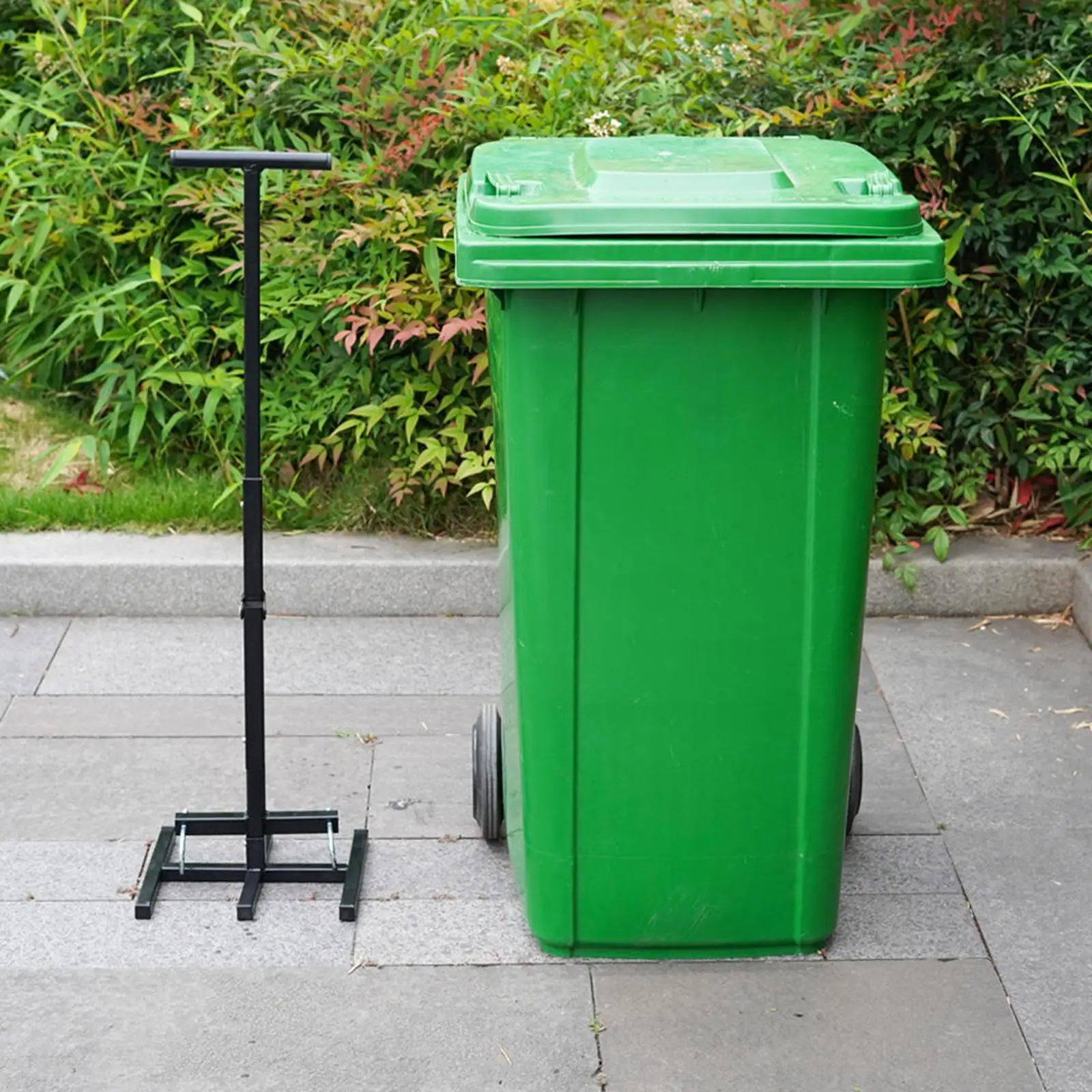 Manual Trash Compactor Tool Iron Waste Bin Compacto Adjustable Hand ...