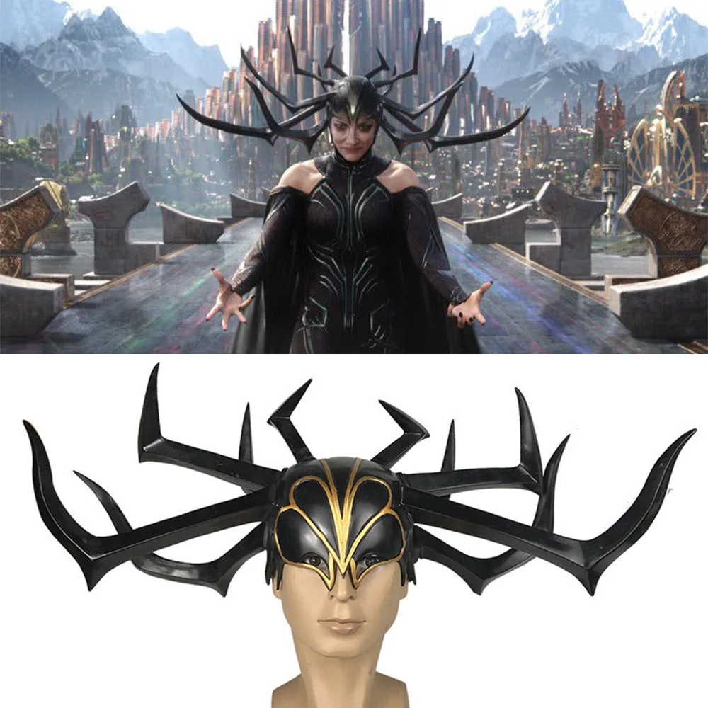 Movie-Thor-3-HeLa-Cosplay-Headdress-Death-Goddess-PVC-Helmet-Adult ...