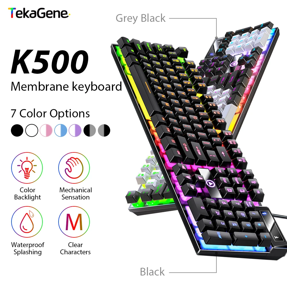 K500-Membrane-Keyboard-Gaming-Office-Keyboard-For-Windows-IOS-Computer ...