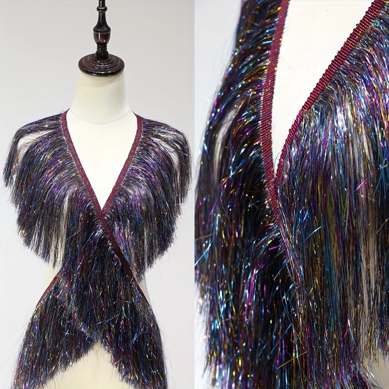 20cm-Colorful-Brilliant-Fringes-for-Sewing-Clothes-Tassles-Lace-Trim ...