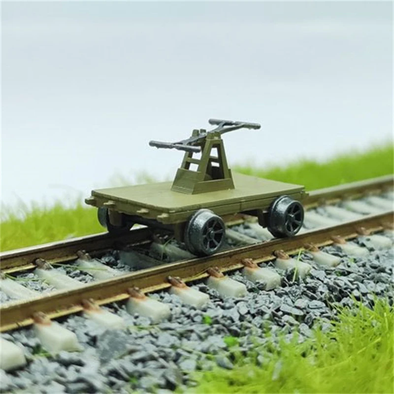 Creative-3D-1-87-HO-Scale-Hand-cranked-Rail-Car-Model-Exquisite-Resin ...