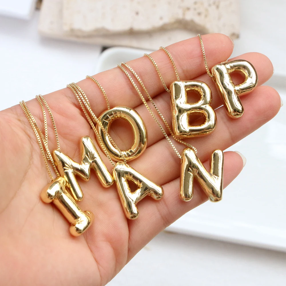 GoldButterfly-26-Initial-Bubble-Letter-Necklace-Movable-Letter-Necklace ...
