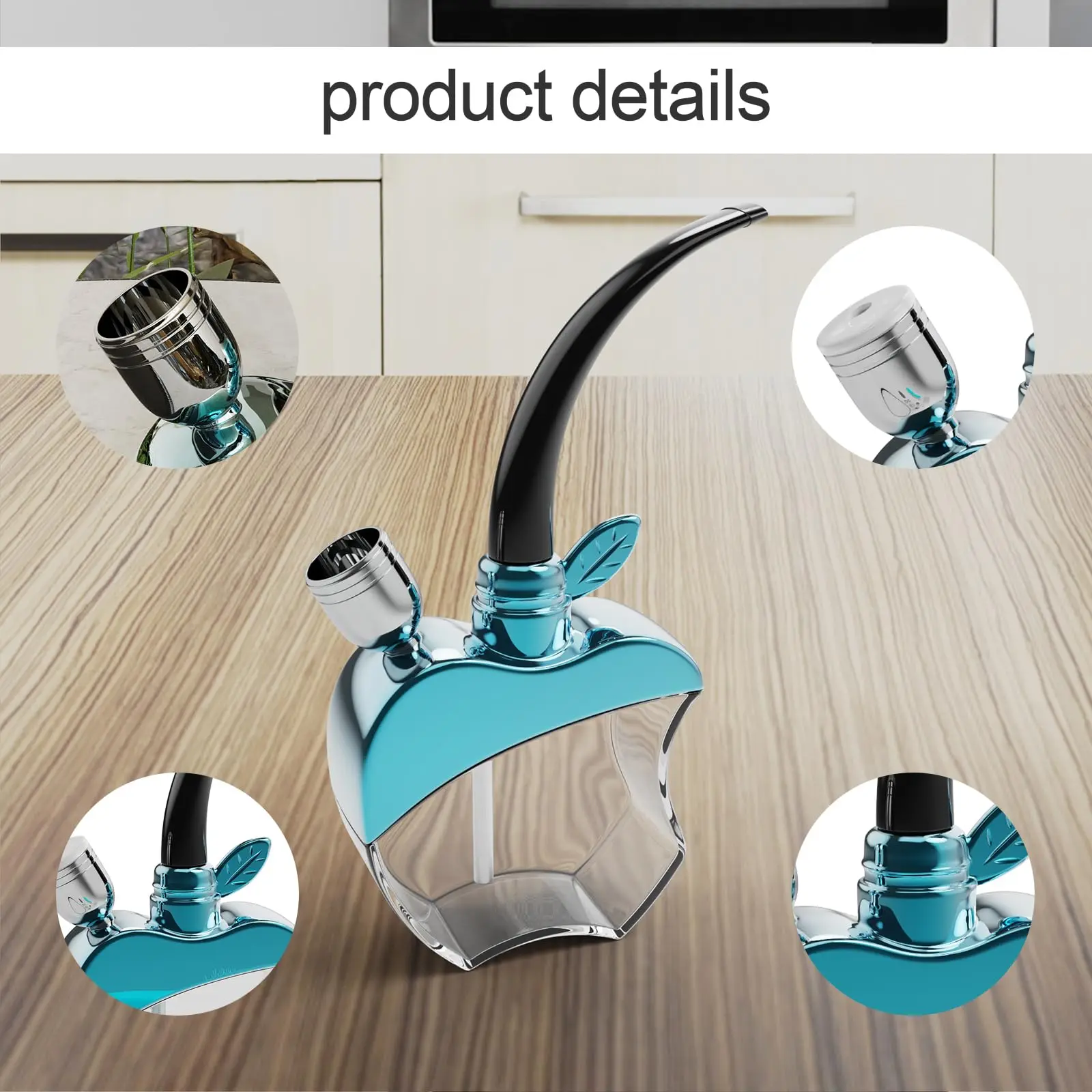 Port-til-Mini-Hookah-Shisha-Mangueira-Forma-Apple-Azul-Ouro-Prata-F-cil ...