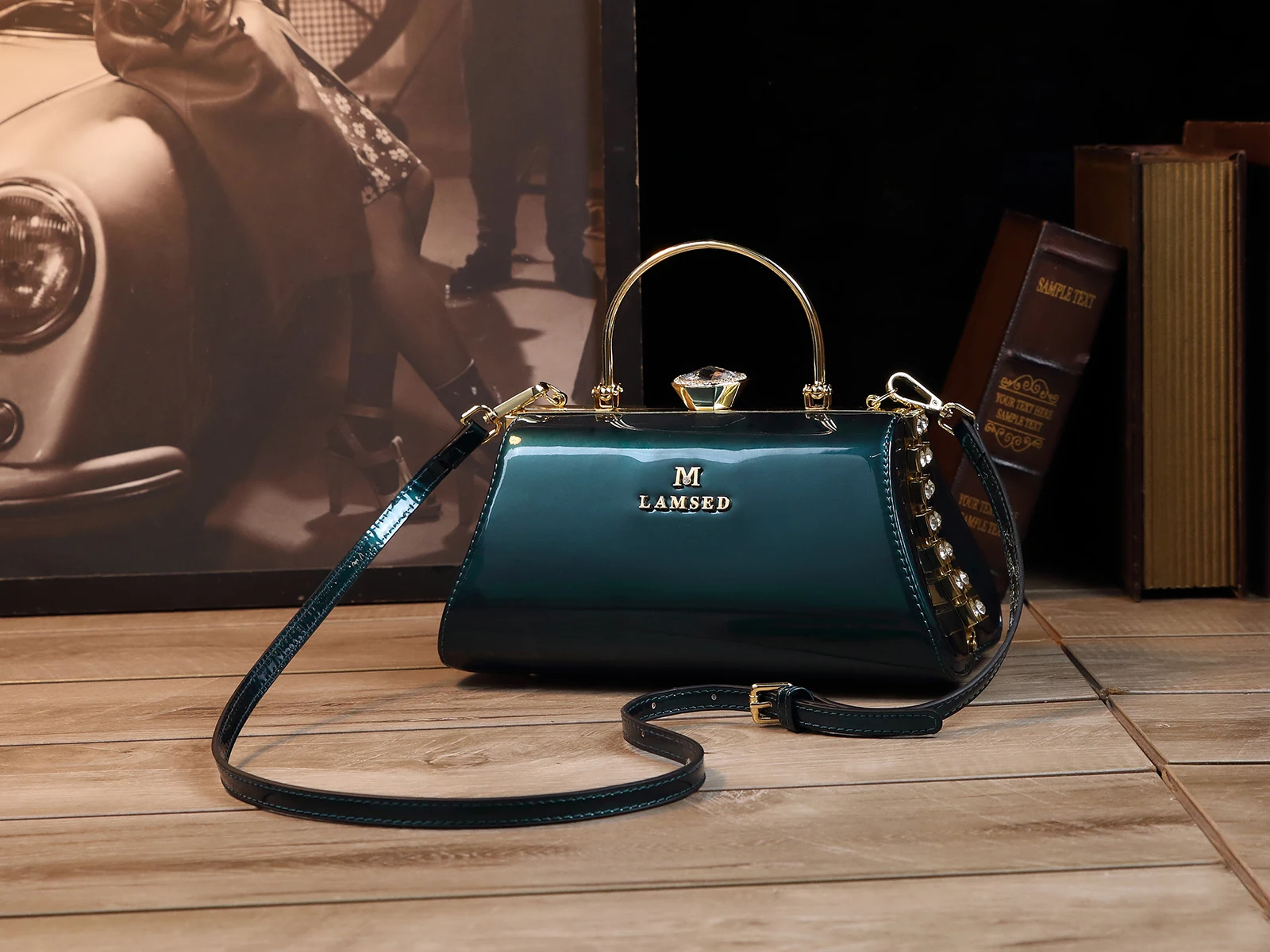 Metal-Bracelet-Decorated-Dinner-Bag-Women-s-Classic-Dance-Purse ...