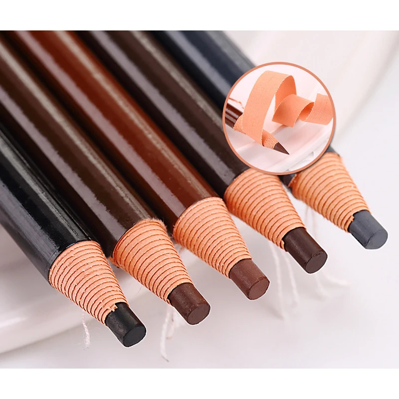 Eyebrow-Pencil-Makeup-Enhancers-Black-Brown-Eye-Brow-Pen-Pull-Wire ...