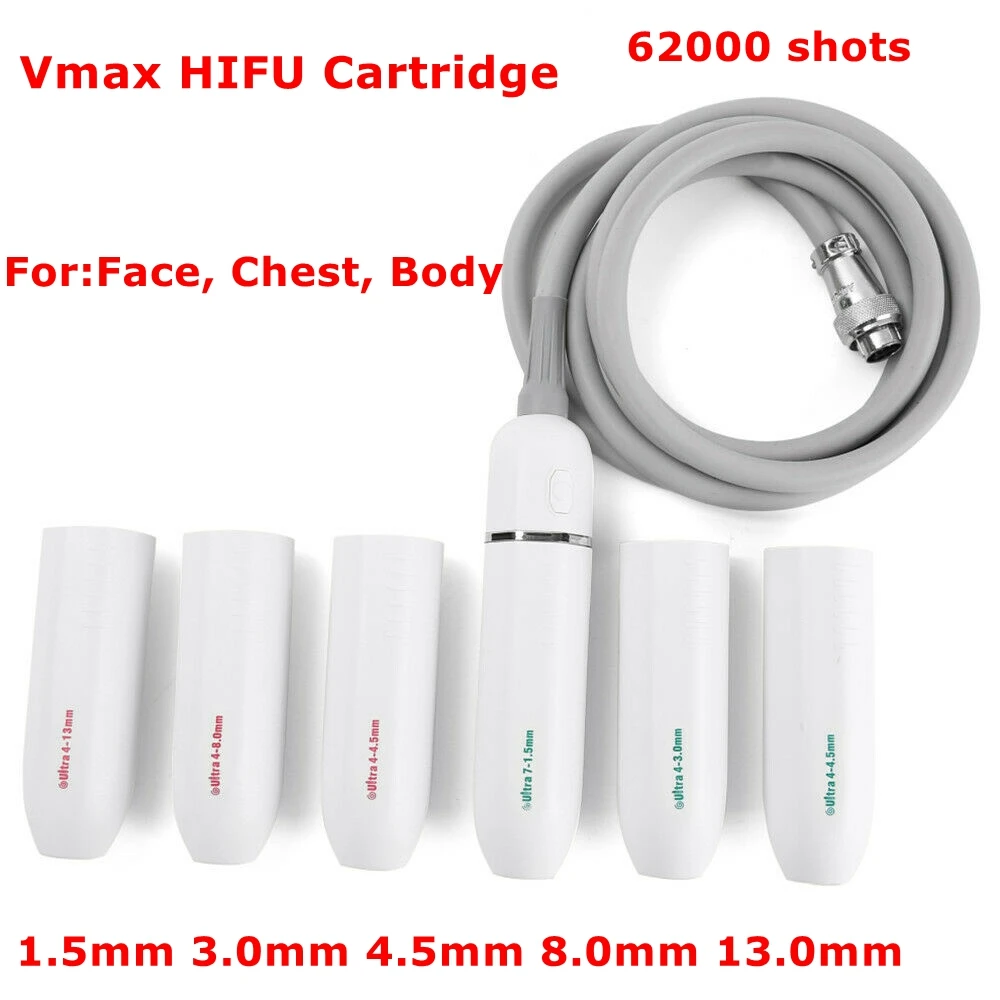 62000 Shots Vmax HIFU Cartridge Replacement Probe Consumables for V max ...