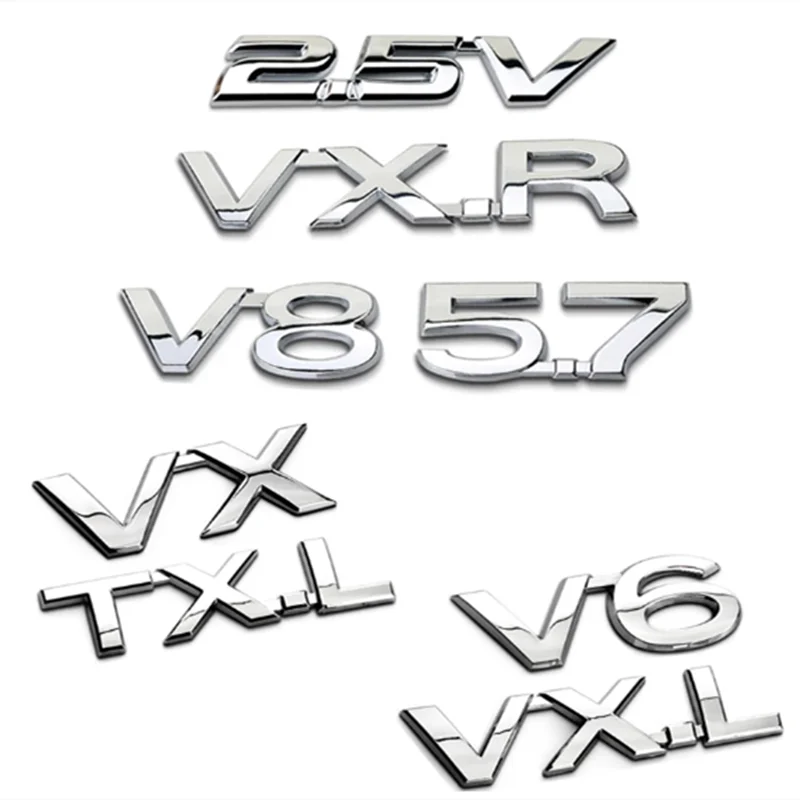 2-5V-V6-V8-VX-VXR-TXL-VXL-Emblem-for-Toyota-Reiz-Land-Cruiser-Prado ...