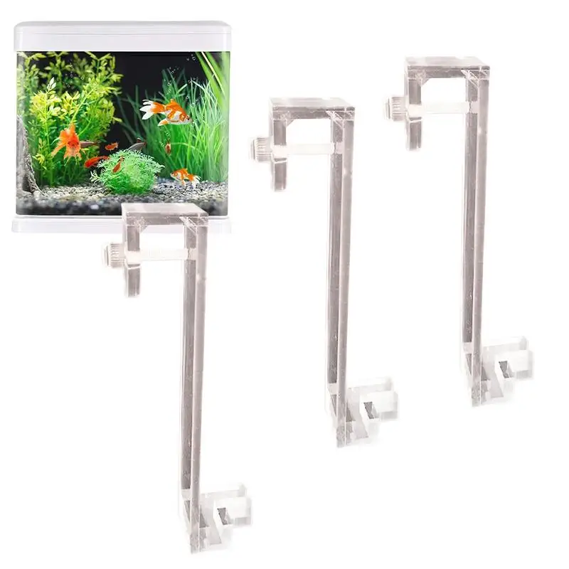 Inverted-Aquarium-Bracket-3pcs-Clear-Fish-Elevator-Accessories-Easy ...