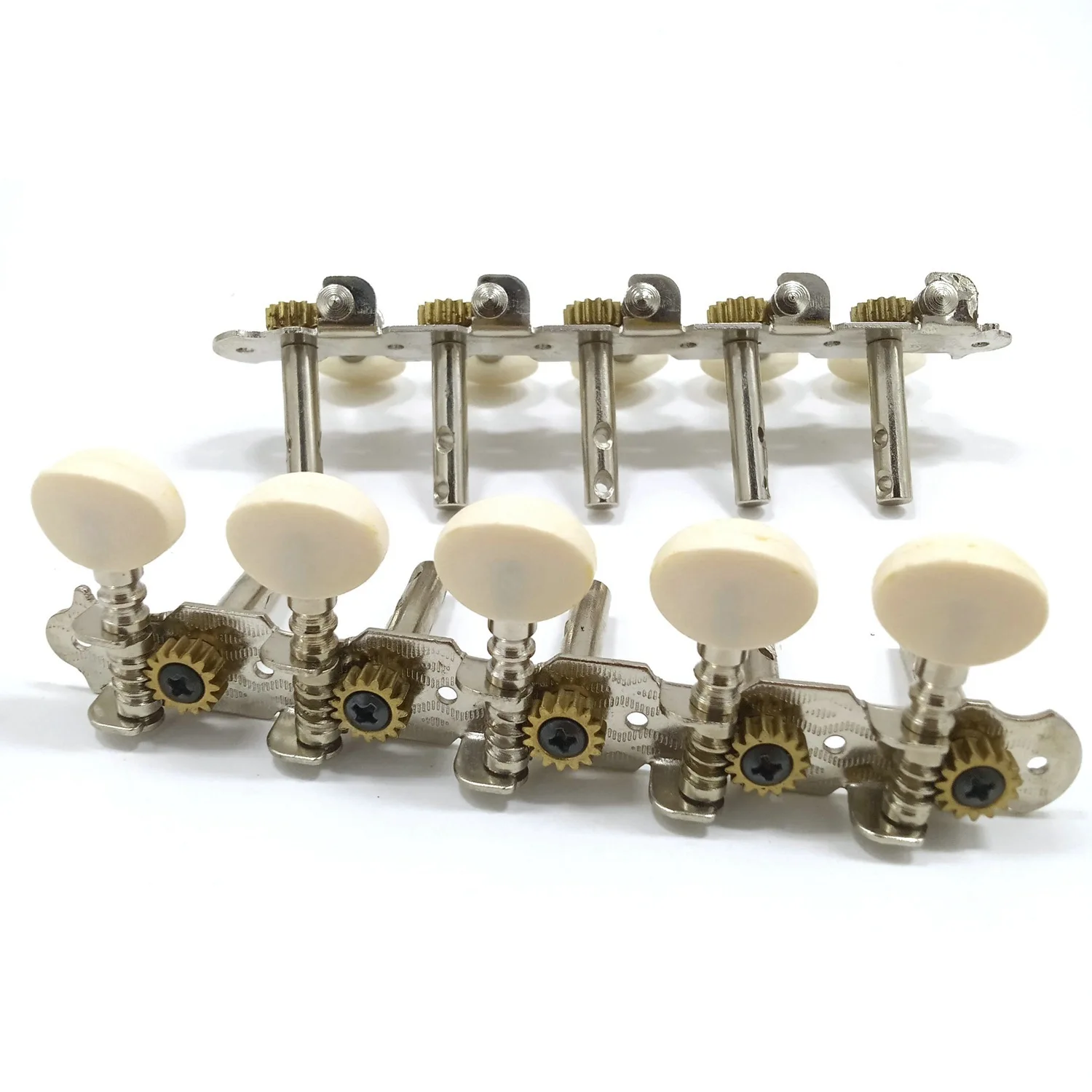 ABXY 10 String Guitar Tuning Pegs Chrome Plated Machine Heads 5L 5R ...