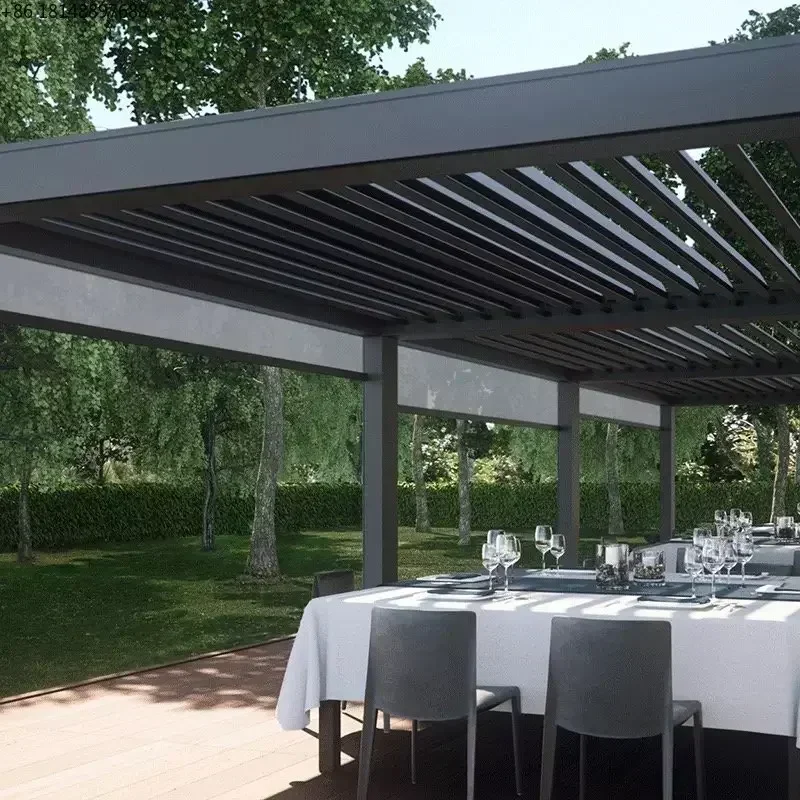 Professional-Backyard-Easy-to-Use-Outdoor-Pergolas-Aluminum-Waterproof ...