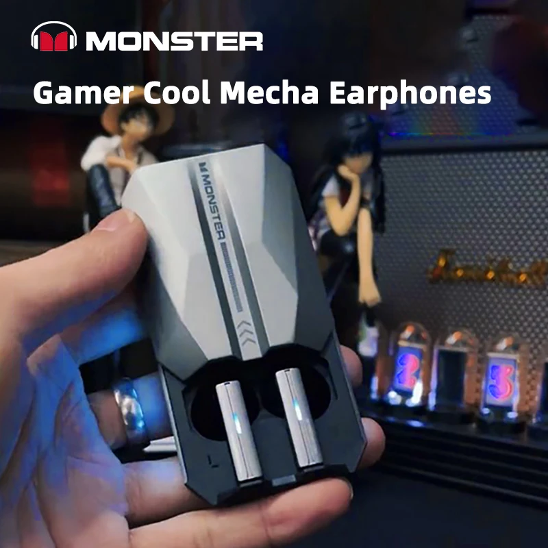 Monster Xkt11 Tws Wireless Earphone Bluetooth 5.2 Gamer Earbuds Low ...