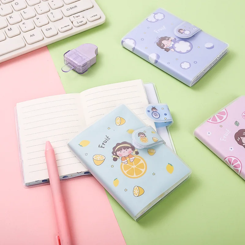 A7-Kreative-PVC-Abdeckung-Notebook-Tagebuch-Leuchten-K-hlen-Kawaii-Mini ...