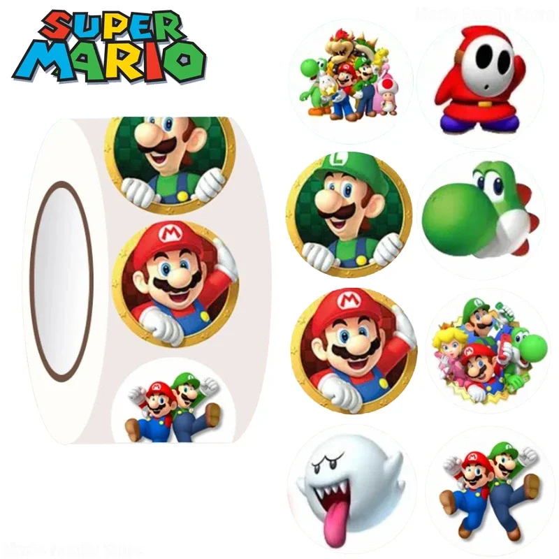 500pcs-Super-Mario-Bros-Cartoon-Children-Sticker-Anime-Luigi-Yoshi ...