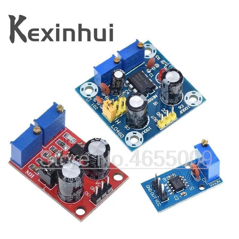 NE555 Pulse Frequency Duty Cycle Adjustable Module Square Wave 5V-12V ...