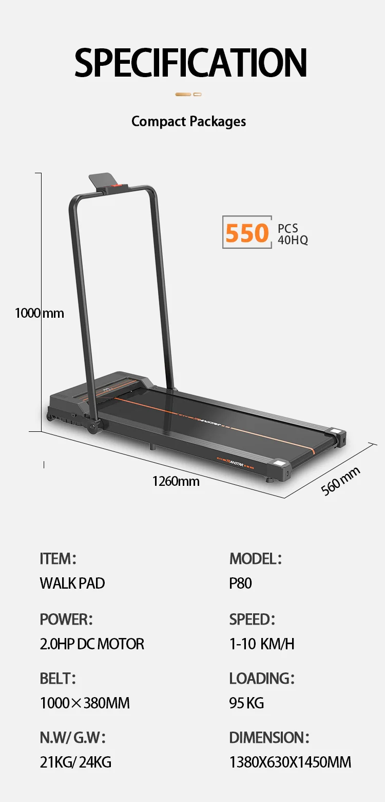 Mini Walkingpad Foldable Walking Treadmill Home Use : Gearbest