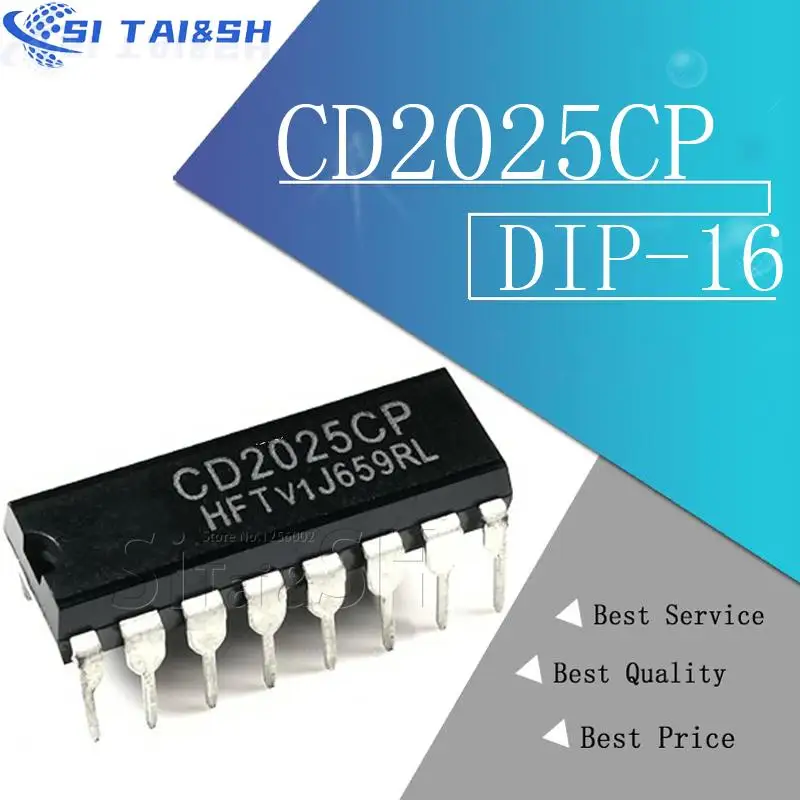 5PCS-CD2025-CD2025CP-YG2025-TEA2025-TEA2025B-2025-DIP-16-IC-New ...