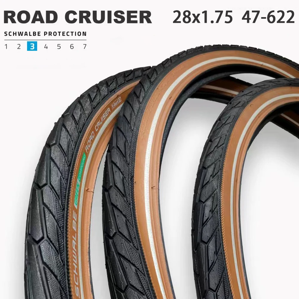 Schwalbe ROAD CRUISER 28x1.75 Bicycle Tire 47-622 Steel Wited MTB Road ...